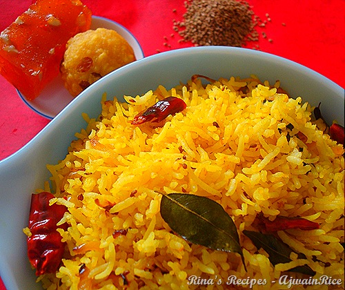Rina's Recipes: Ajwain Rice/Omam Sadam/Vaamu Annan